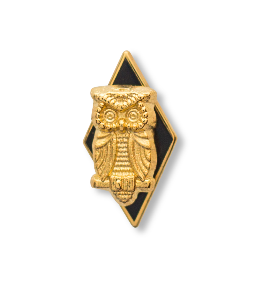 50 Year Golden Owl Lapel Pin – Legacy Deuteron