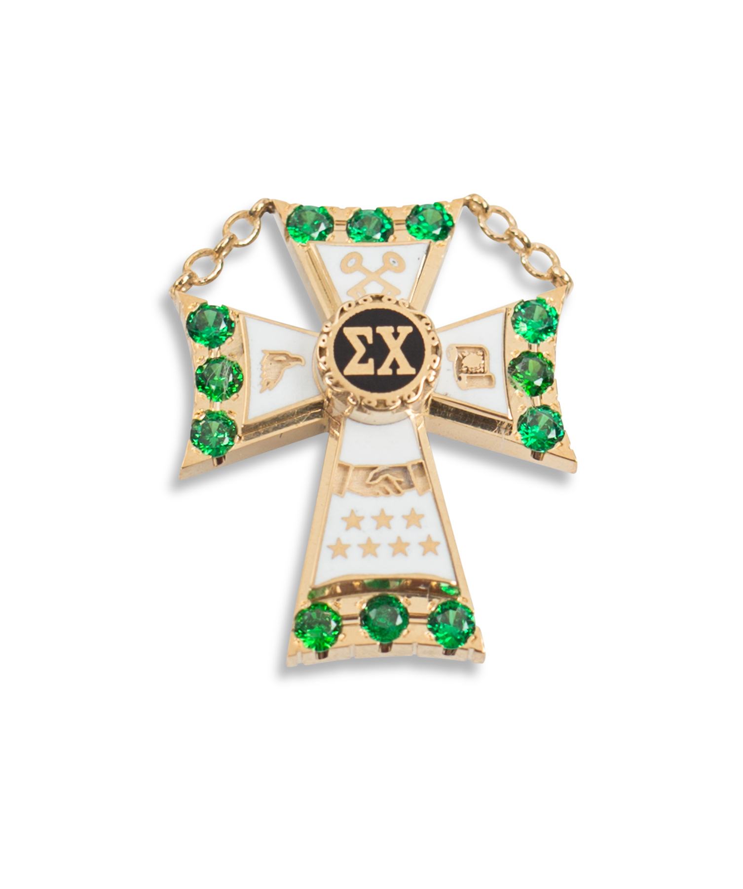 Large Crown Set Emerald Badge – Legacy Deuteron